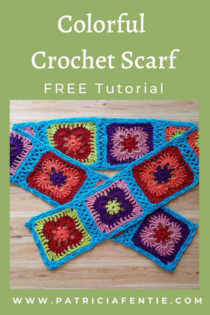 Colorful Crocheted Scarf - Create and Crochet