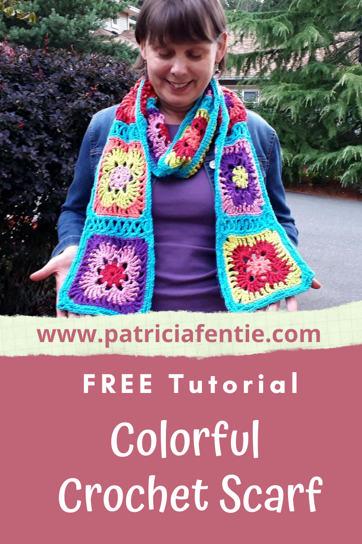 Colorful Crocheted Scarf - Create and Crochet