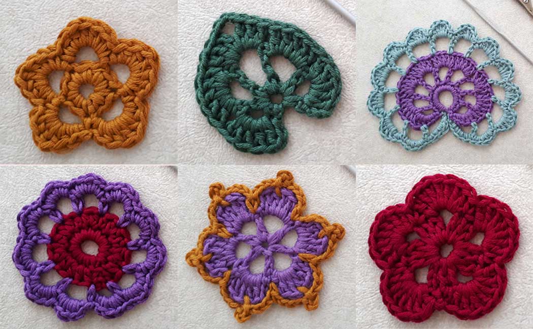 How to Crochet Small Flowers and Leaves - Create and Crochet